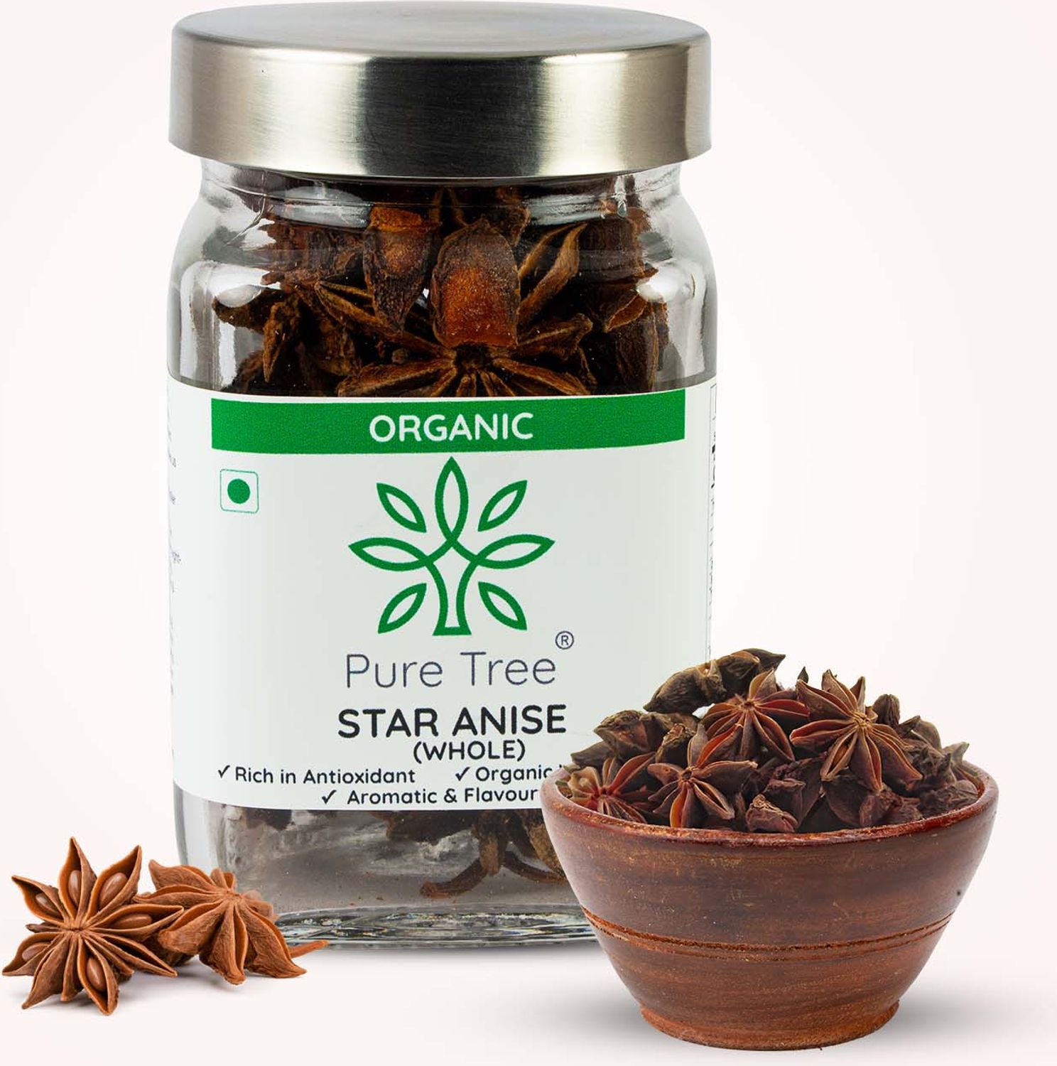Certified Organic Star Anise Whole | Chakri Phool – Puretree Foods