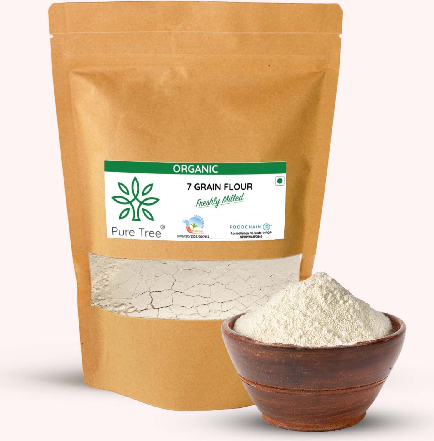 Certified Organic Freshly Milled Multigrain Atta | Goodness of 7 grain ...