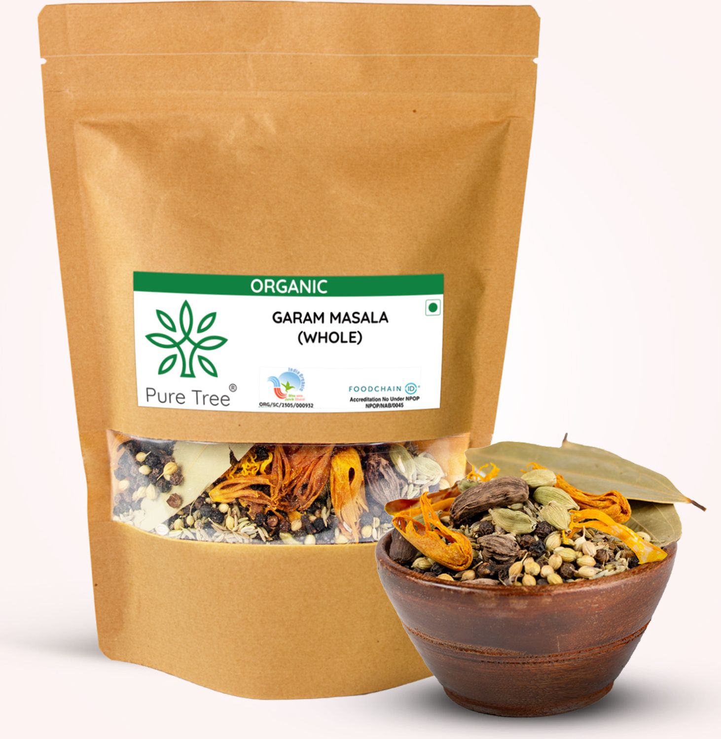 Pure Tree Certified Organic Garam Masala Whole | Sabut Khada Masala ...
