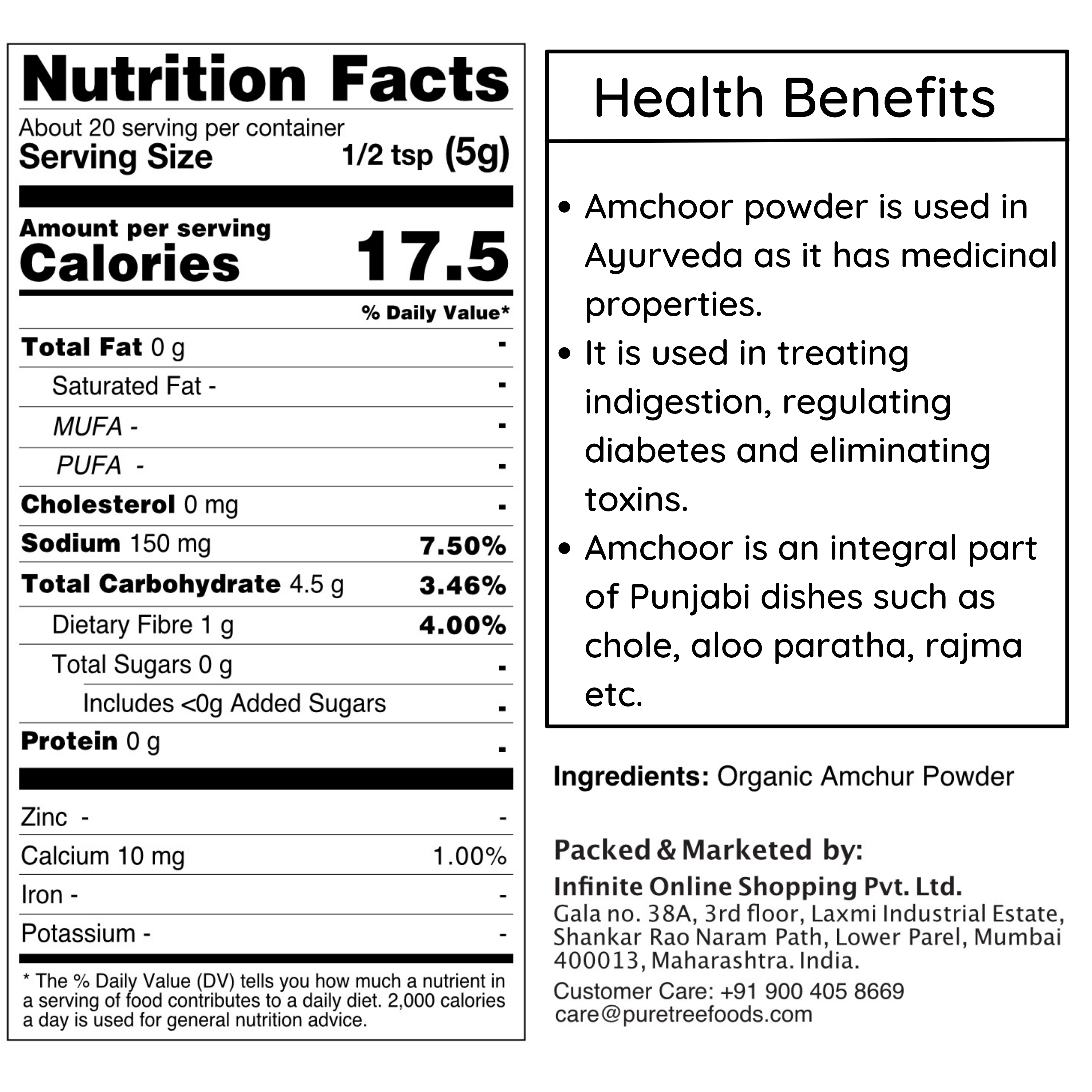 Certified Organic Amchur Powder | Dry Mango Powder – Puretree Foods