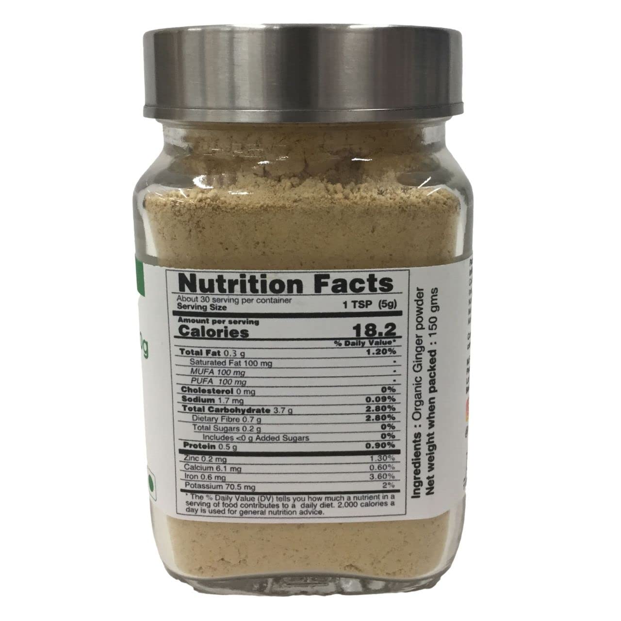 Certified Organic Dry Ginger Powder (Sonth) - Pure Tree Foods ...