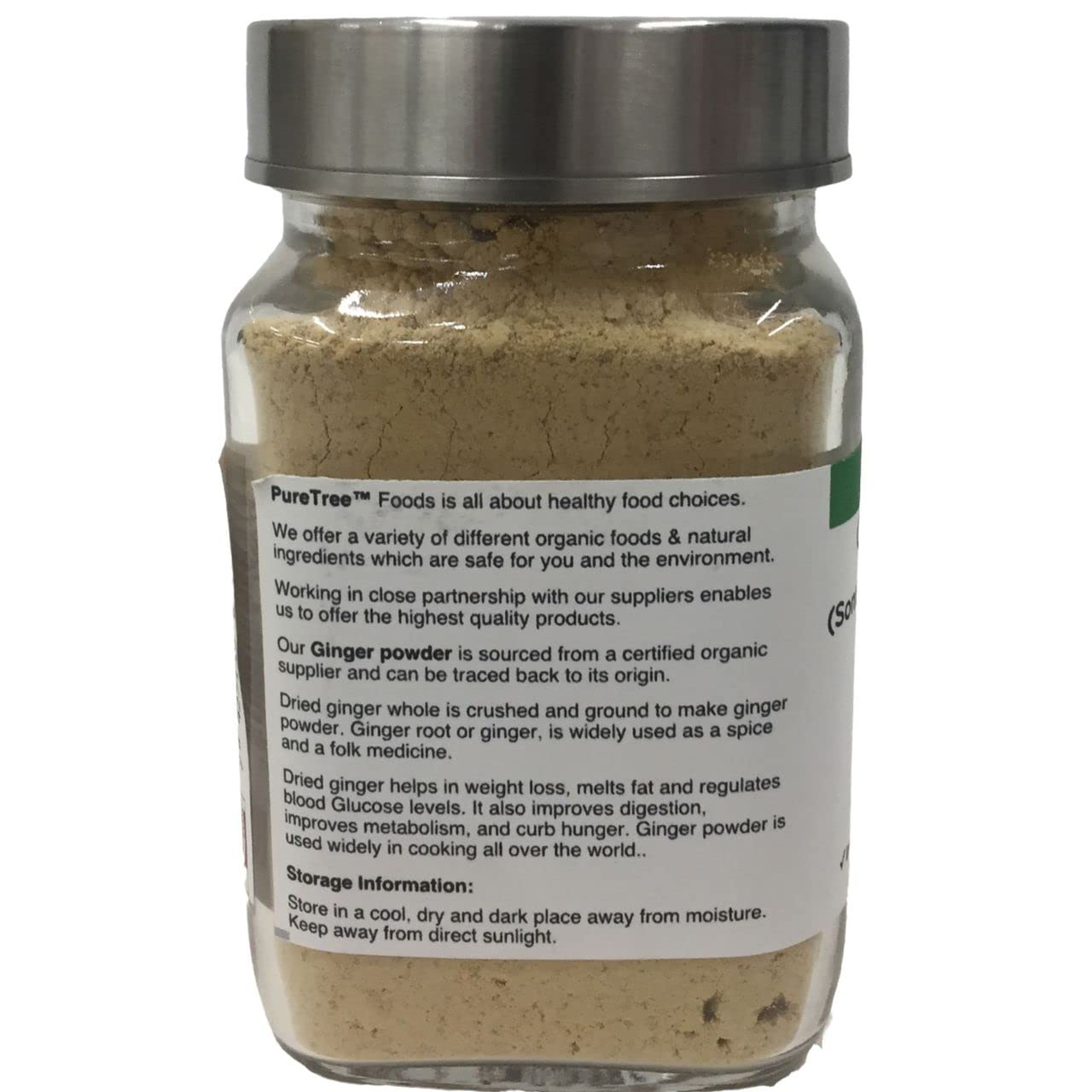 Certified Organic Dry Ginger Powder (Sonth) - Pure Tree Foods ...